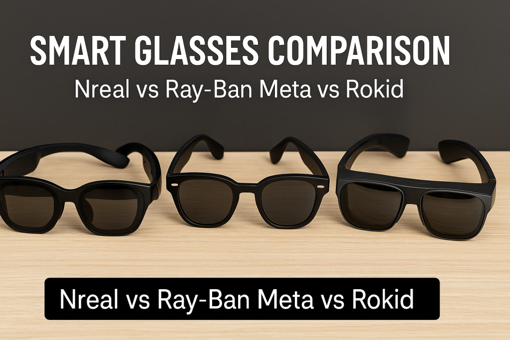 Smart Glasses Comparison: Nreal vs Ray-Ban Meta vs Rokid for Everyday Use